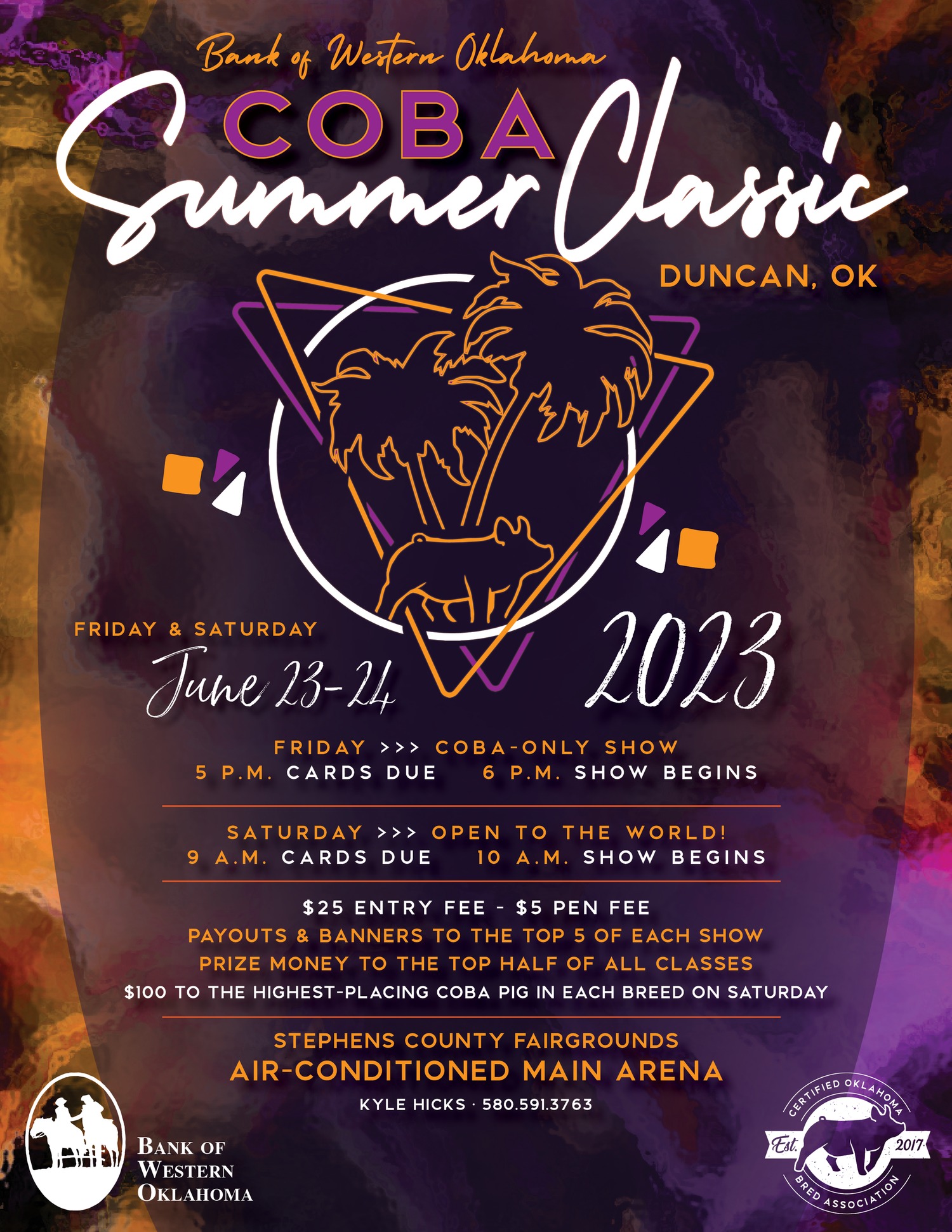 Coba Summer Classic - Duncan Convention & Visitor's Bureau