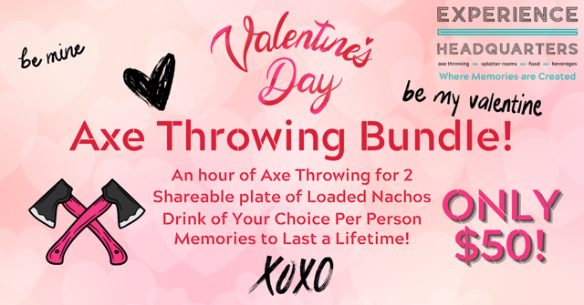 Valentine's Day Axe Throwing Special - Duncan Convention & Visitor's Bureau